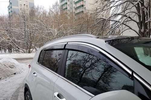 Дефлекторы окон Chery Tiggo 7 с хромом