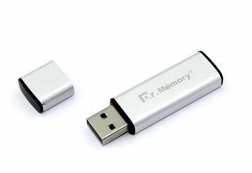 Флешка USB Dr. Memory 009 4Гб, USB 2.0, серебристы