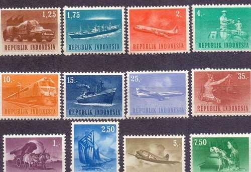 Марки почтовые Индонезия 1964 год полная серия