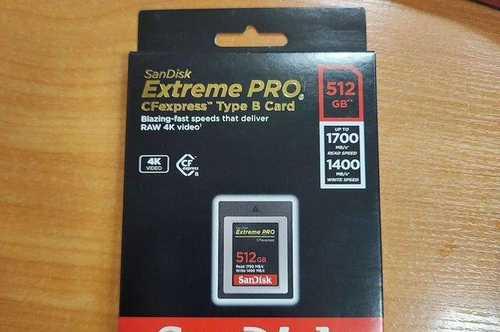 Sandisk CFexpress Type B 512GB, 128GB, 64GB