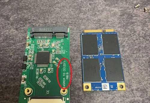 Адаптер M.sata (Mini PCI) на ZIF и M.sata на IDE