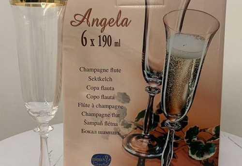 Бокалы для шампанского Bohemia Angela