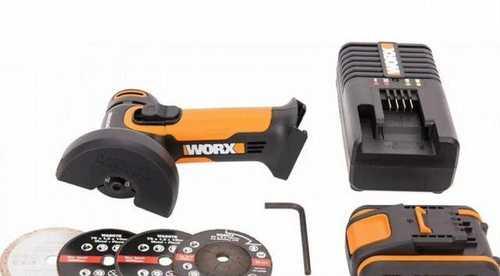 Аккумуляторная угловая шлифмашина Worx WX801