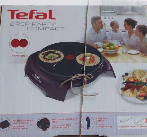 Новая блинница электрическая tefal