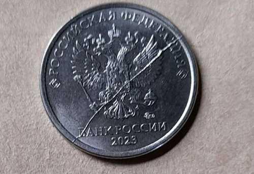 1 рубль 2003 года, раскол штемпеля