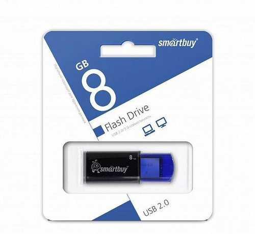 UFD Smartbuy 8GB Click Black Blue (SB8gbbcl-B)