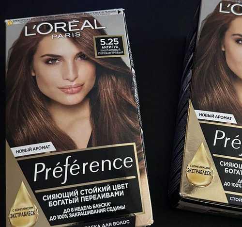 Краска для волос Loreal paris 5.25 (2 шт)