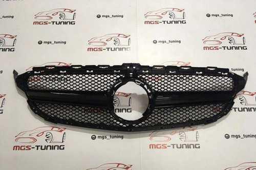 Решетка AMG C63 black П/К Mercedes С-Class W205