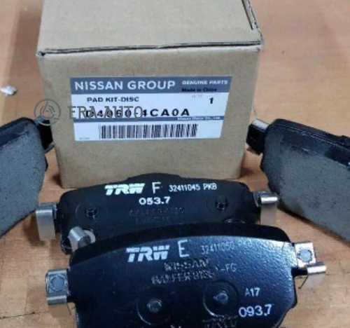 Nissan D40604CA0A колодки тормозные К- ORG