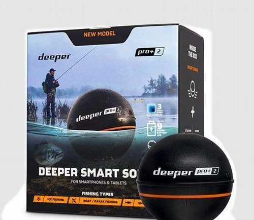 Беспроводной эхолот deeper sonar PRO+2 WI-FI, GPS