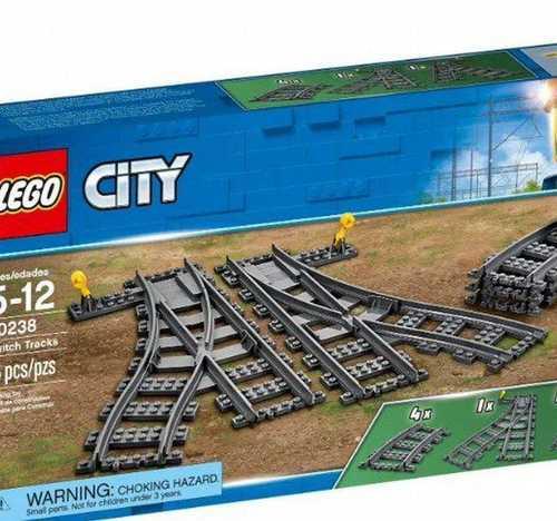 Lego city train рельсы стрелки 60238