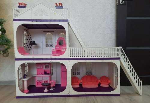 Кукольный домик "коттедж конфетти" с мебелью