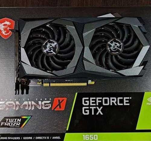 MSI Nvidia GeForce gtx 1650 G6 gaming X plus 4 gb