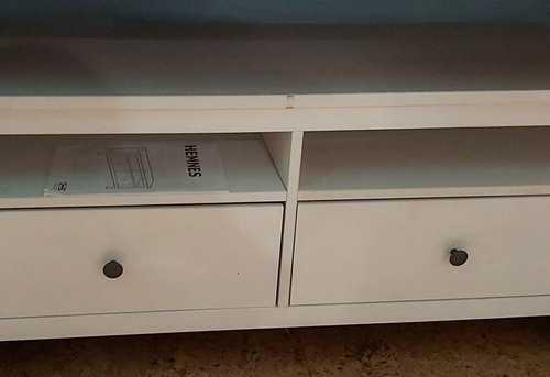 Тумбочка под телевизор белая hemnes IKEA