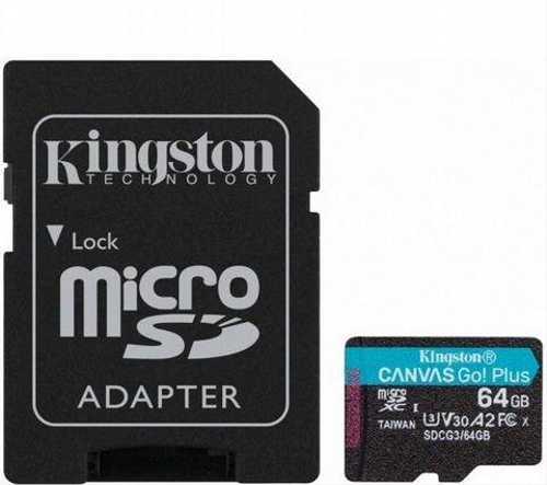 Micro SecureDigital 64Gb Kingston Canvas Go Plus U