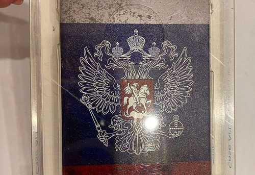 Чехол на iPhone 7 с гербом и флагом РФ