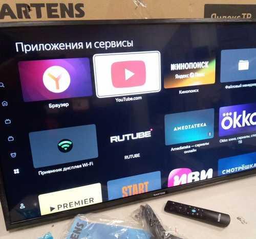 Телевизор Hartens 32 дюйма SMART TV, WiFi, Яндекс