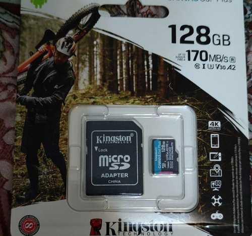 Карта памяти Kingston Canvas Go Plus microsdxc 128