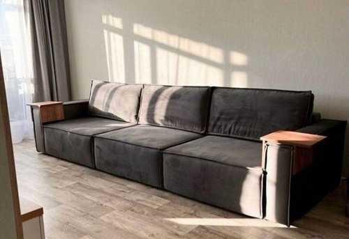 Большой диван раскладной можно сделать угловым