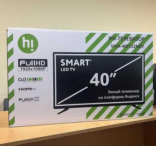 Новый телевизор SMART, 40" с Алисой