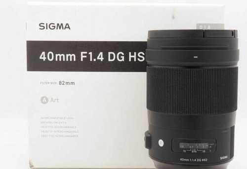 Sigma 40mm f/1.4 DG ART (Nikon F/AF)