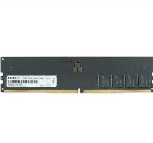 Foxline dimm DDR5 32Gb 4800Mhz CL 40 (FL4800D5U40