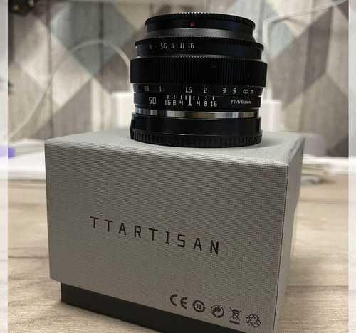 Объектив Ttartisan 50mm f2 новый