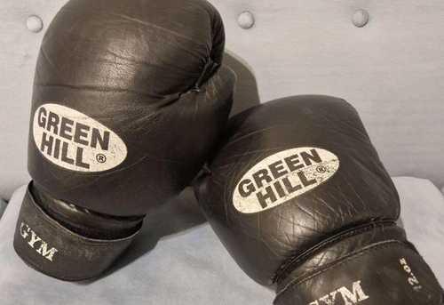 Боксерские перчатки 12 oz Green hill нат.кожа