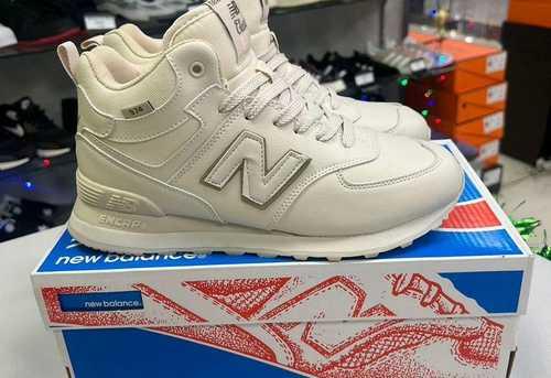 Кроссовки new balance 574 женские зимние светлые
