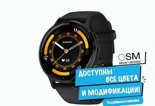 Умные часы Garmin venu 3, черные с серым безелем