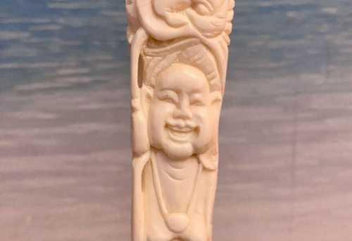 Статуэтка кость резьба Хотей Буддизм