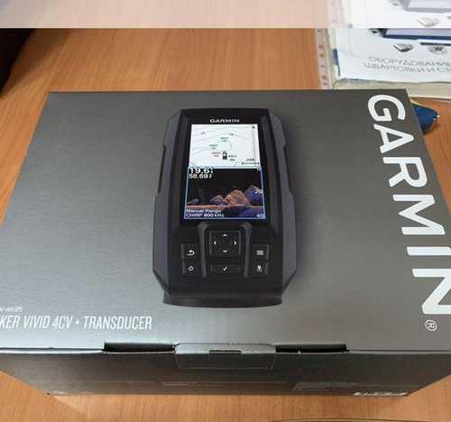 Эхолот Garmin Striker Vivid 4cv   transducer