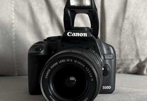 Как новый Canon 500D+объектив 18-55 IS фотоаппарат