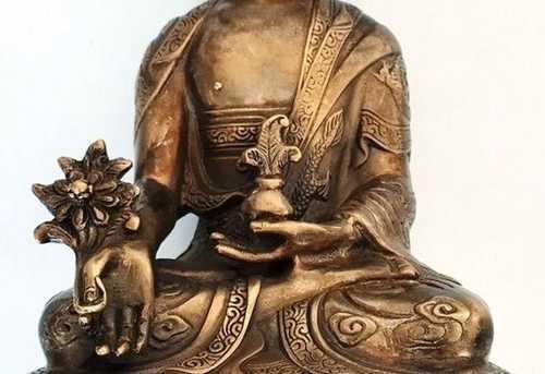 Статуэтка "Будда Медицины " 18 см, латунь