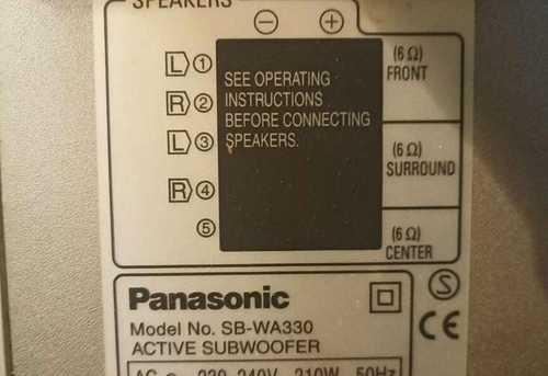 Активный сабвуфер-Panasonic sb-wa330