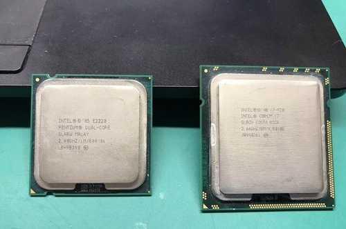 Процессоры intel i7-920 и e2220