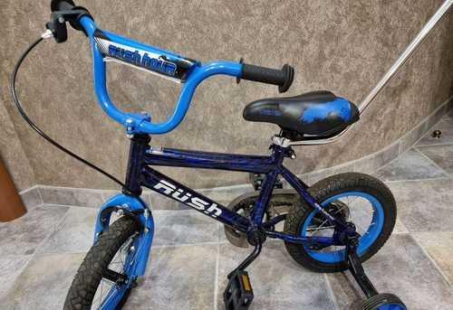 Велосипед детский 12" rush hour lazer, синий