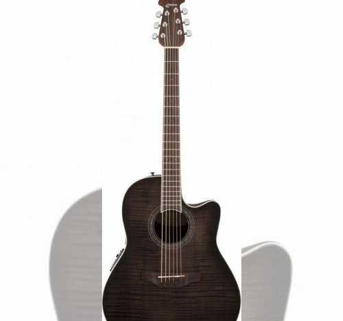 Ovation CS24P-tbby Celebrity Standard Plus Mid Cutaway Trans Black Flame Maple гитара электроакустич