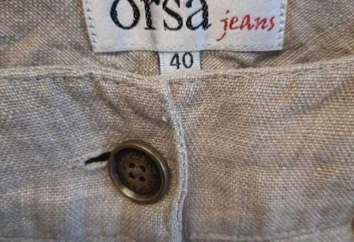 Юбка льняная, Италия Orsa jeans 42 размер