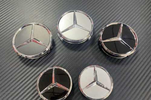 Заглушки в диски 75 / 60 мм для Mercedes Benz