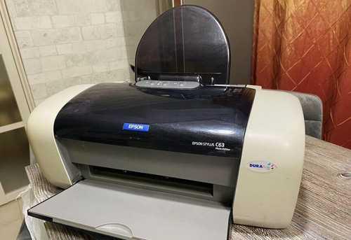 Принтер струйный epson c63