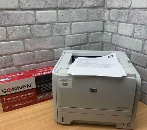 Лазерный принтер HP LaserJet P2035+Новый картридж