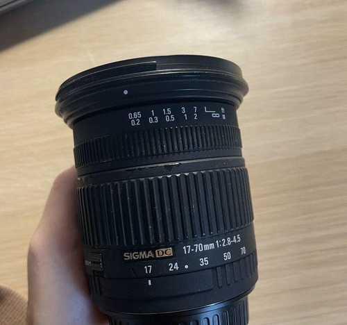 Объектив sigma dc af 17 70 2.8 4.5