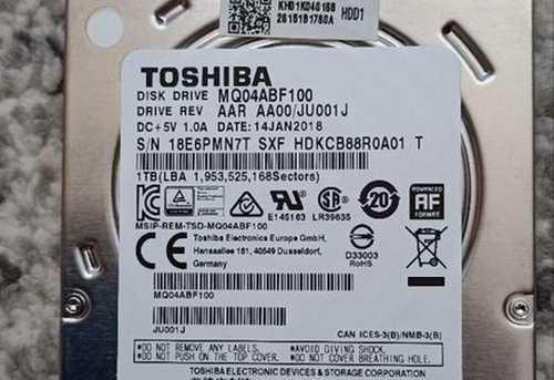 Жесткий диск Toshiba для ноутбука 1 тб