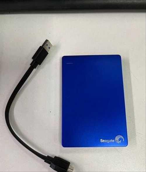 Диск бу USB 3,0 Seagate 1 tb 37 час с кабелем