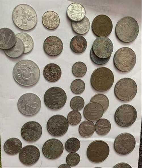 Иностранный монеты 1980-1990гг
