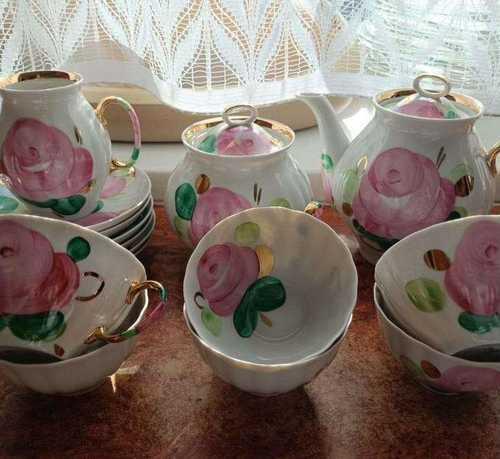 Сервиз чайный Дулево "Розы Агашки"