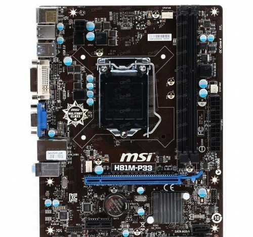 Материнская плата msi h81m-p33