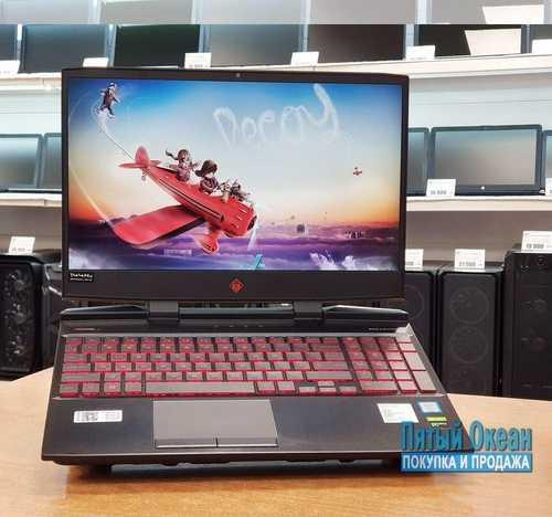 Мощный игровой ноутбук HP 15, Core i7 9750H