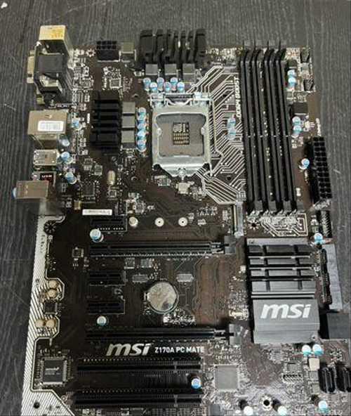 Материнская плата s1151 MSI Z170A PC mate